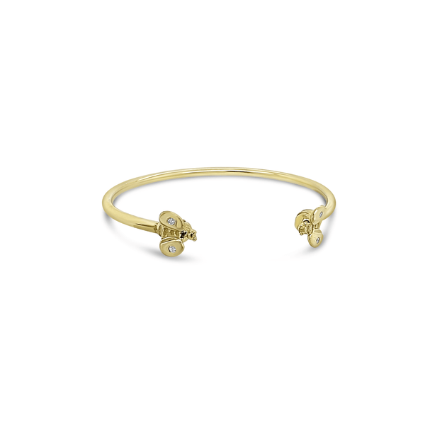 18k Gold Bee Bangle Bracelet- Saint By Sarah Jane Jewelry